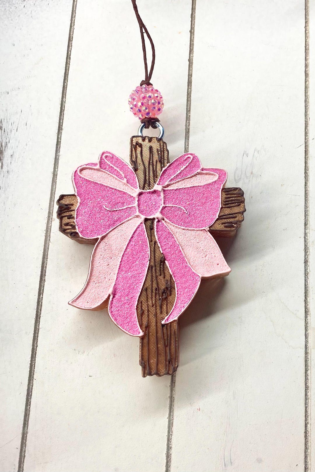 Cross Car Air Freshener Cross Car Freshie With Bow Cross Freshie ...
