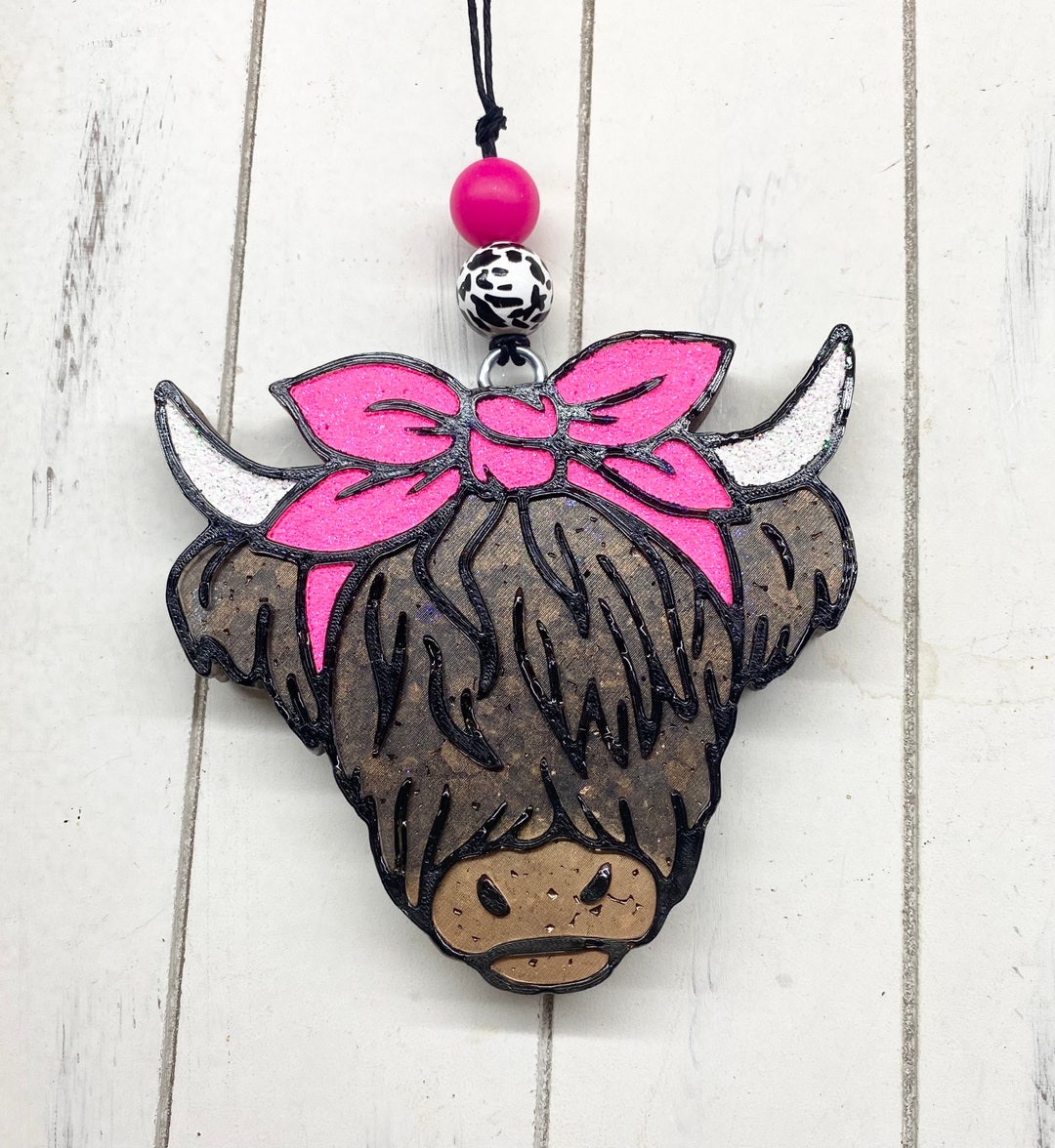 Highland Cow Freshie Cute Cow Car Freshie Highland Cow Car Accessories ...