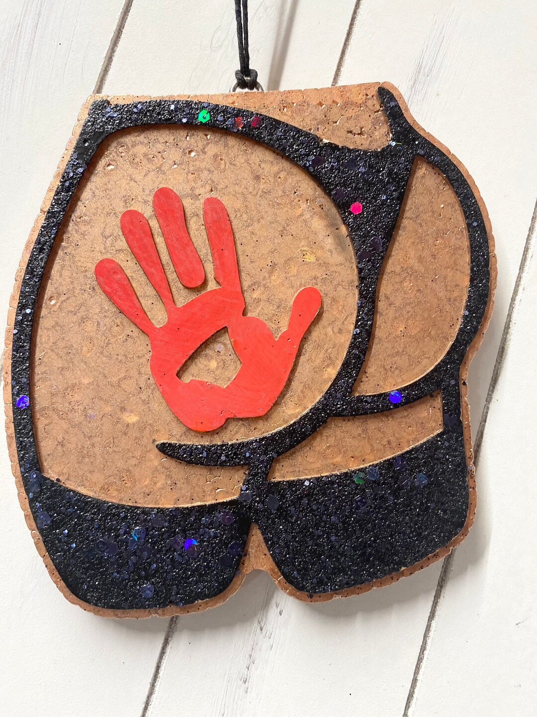 Hand Print Butt Freshie for Men Car Freshie Butt Handprint Slap Hiney ...