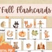 Printable Fall Flashcards Cozy Season Learning Activity Pumpkins ...