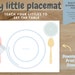 Montessori Inspired Children's Table Setting Placemat Digital PDF ...