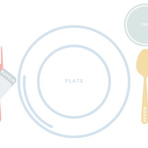 Montessori Inspired Children's Table Setting Placemat Digital PDF ...
