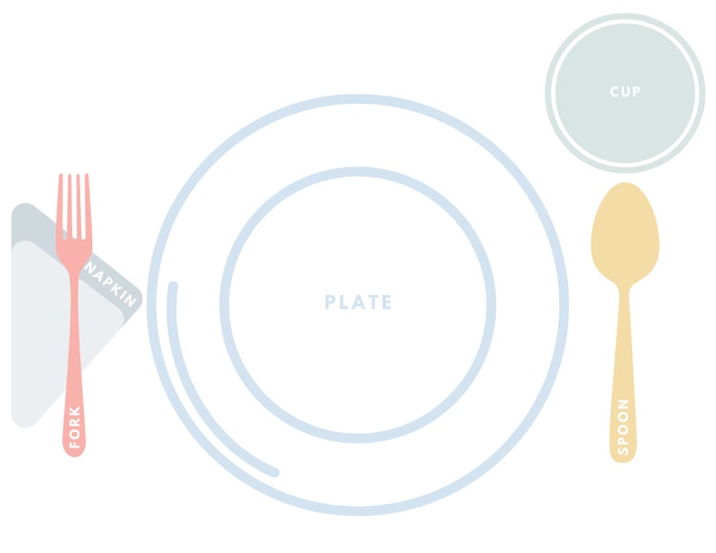 Montessori Inspired Children's Table Setting Placemat Digital PDF ...