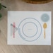 Montessori Inspired Children's Table Setting Placemat Digital PDF ...