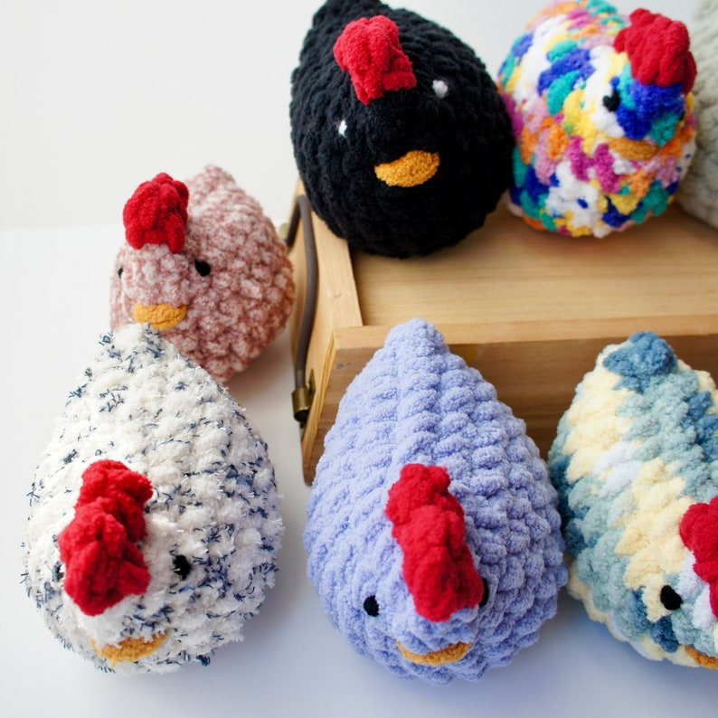 Henrietta Crochet Chicken Amigurumi Stuffed Animal - Etsy