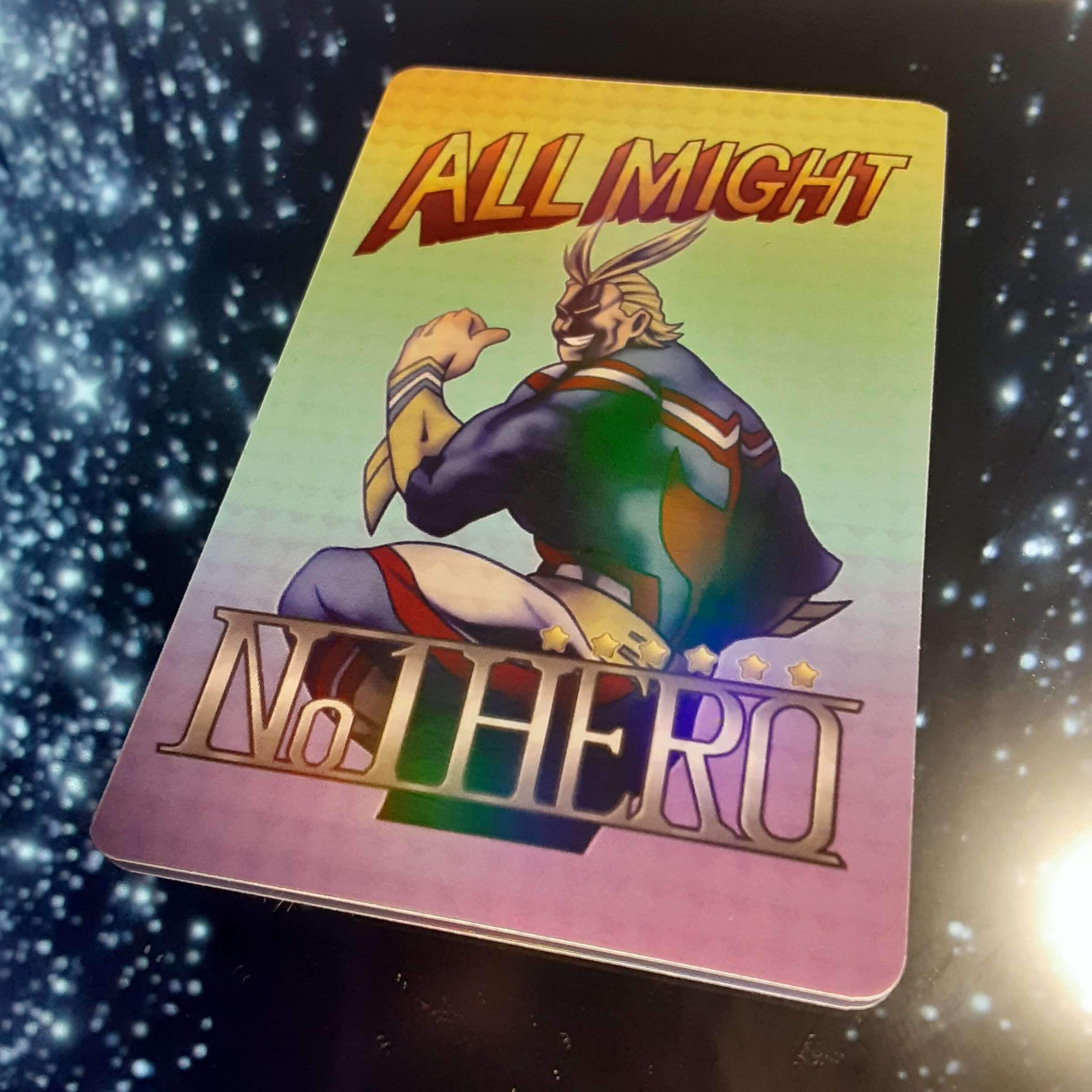Hero Might Rainbow Holographic Card - Etsy