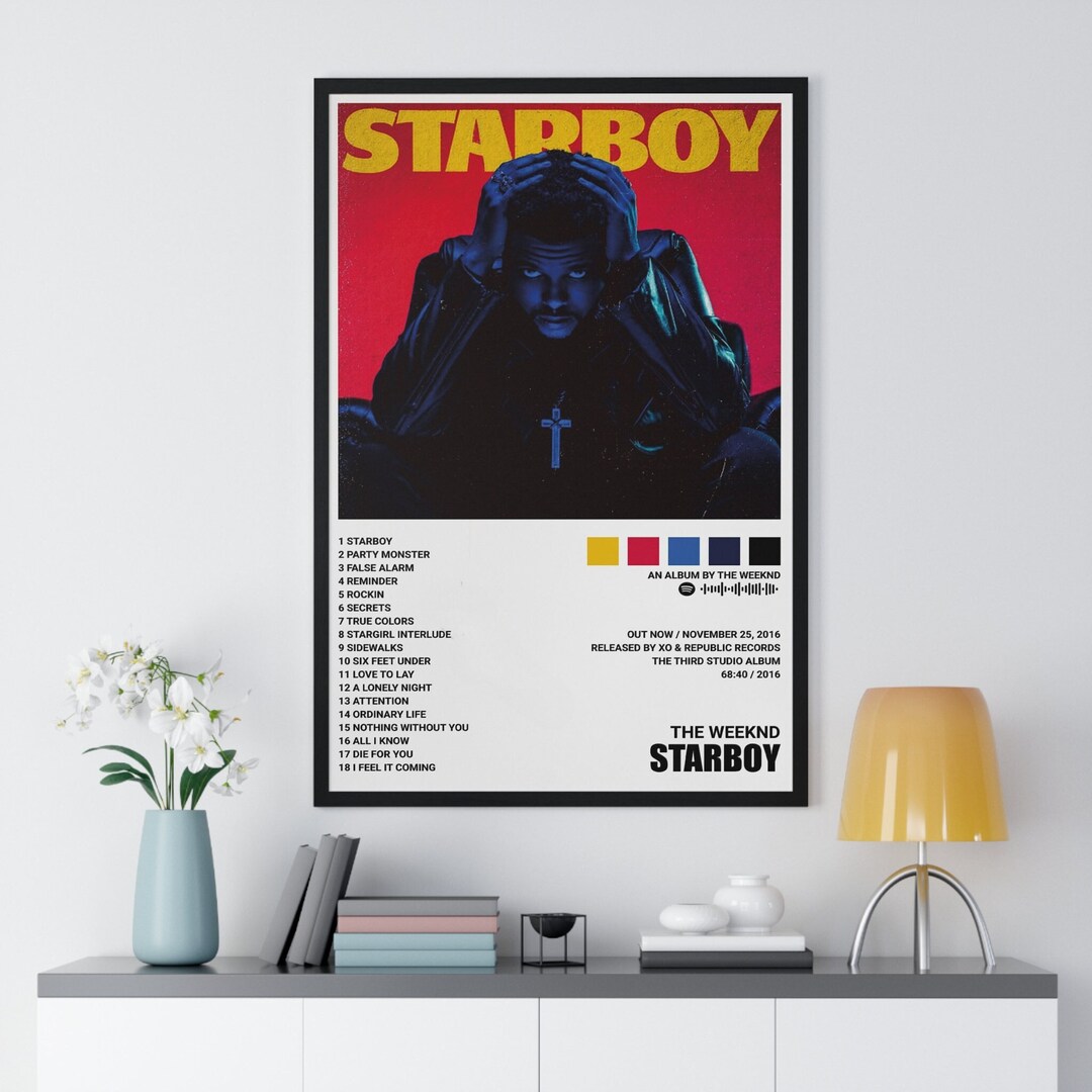 The Weeknd Starboy Album Poster Starboy the Weeknd Music - Etsy