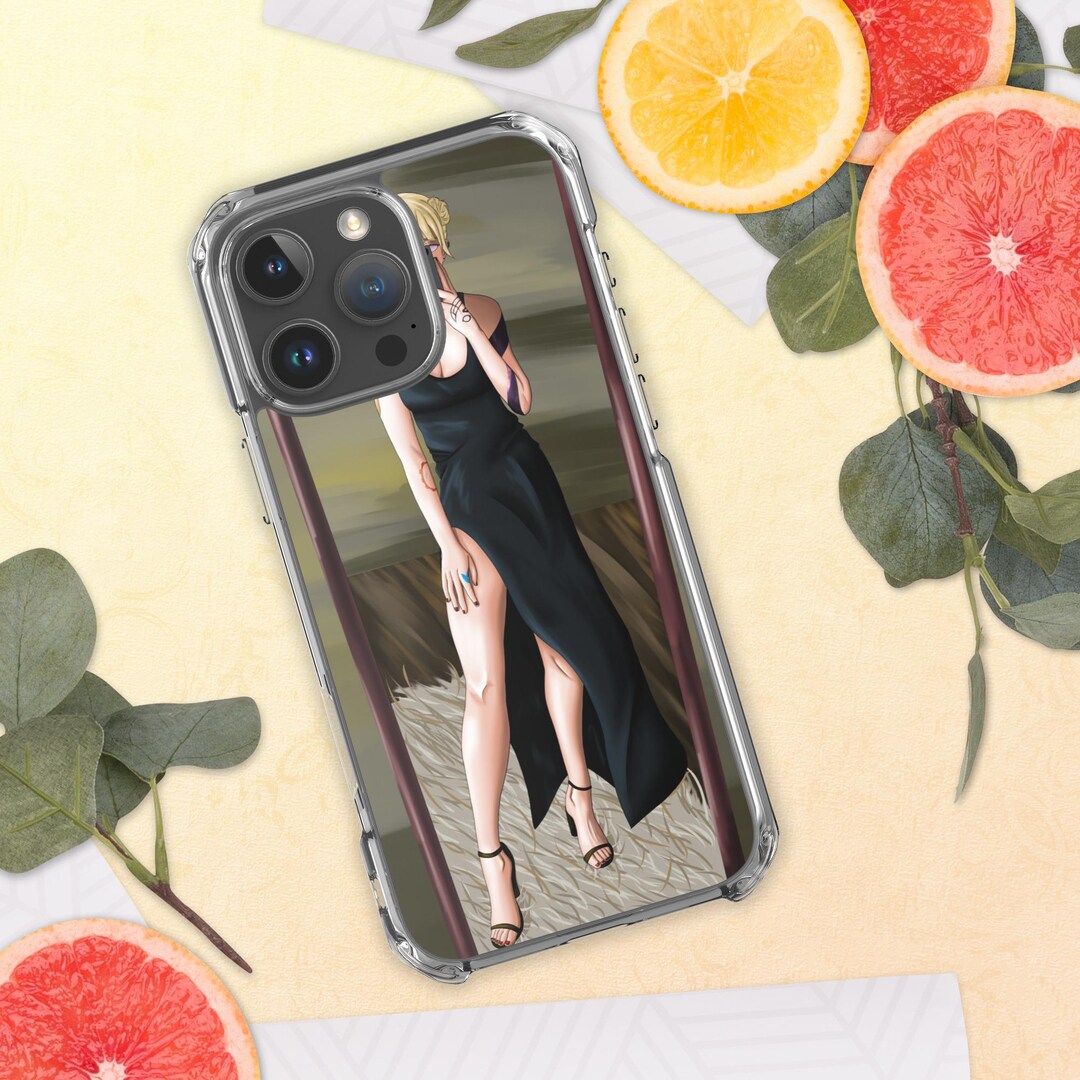 Amelia Watson Hololive Blonde Tattooed Anime Manga Girl Clear Case for ...