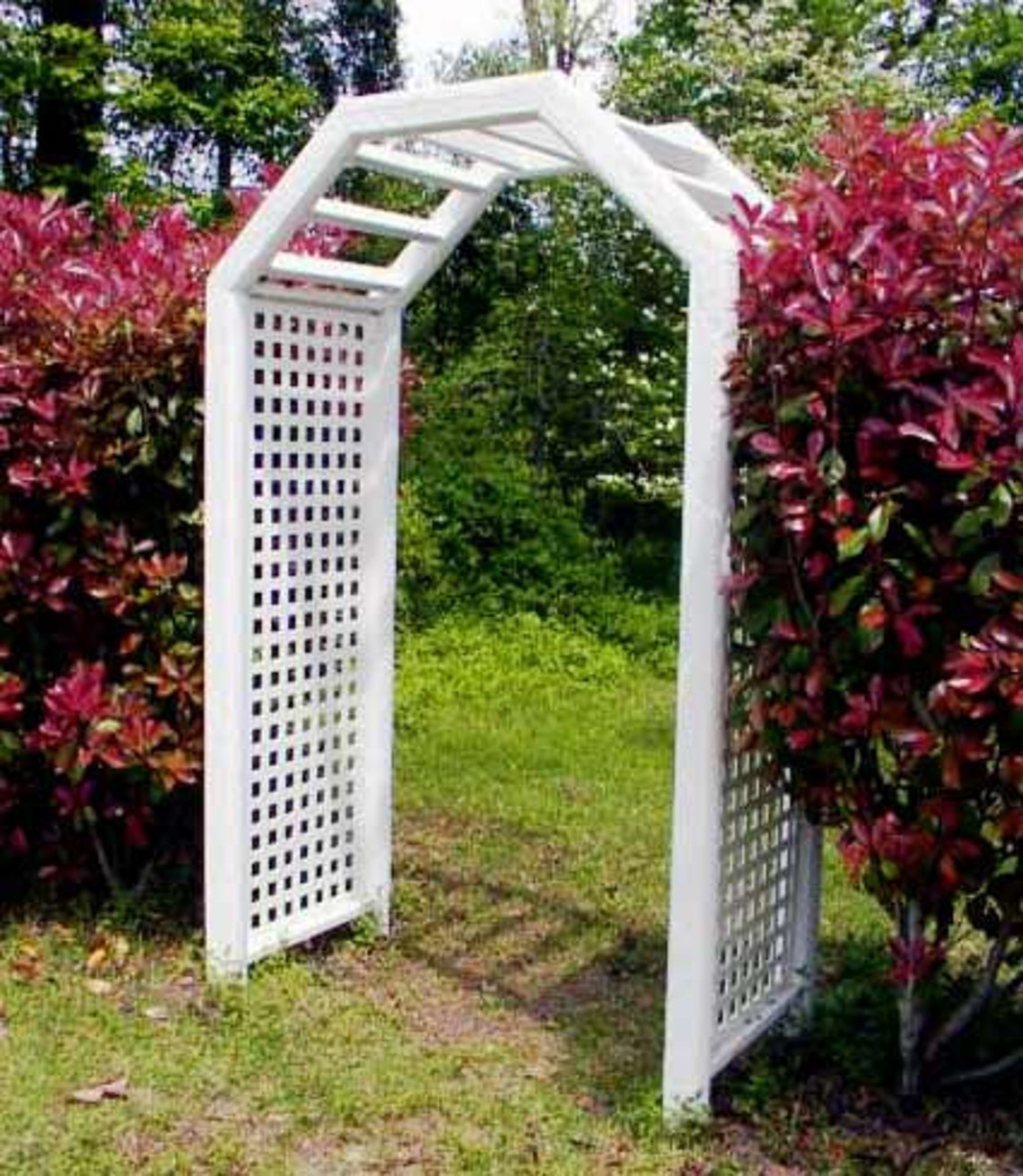 Garden Arbor Trellis Plans With Youtube FREE Instructional Video - Etsy