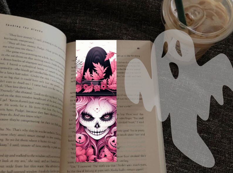 Spooky Cute Printable Bookmark Bundle Set, PNG Spooky Girly ...