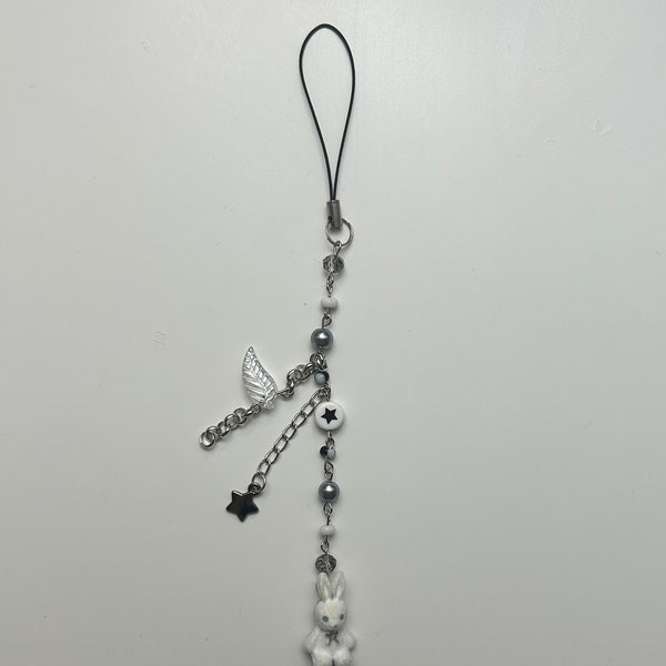 Rabbit Phone Charm - Etsy