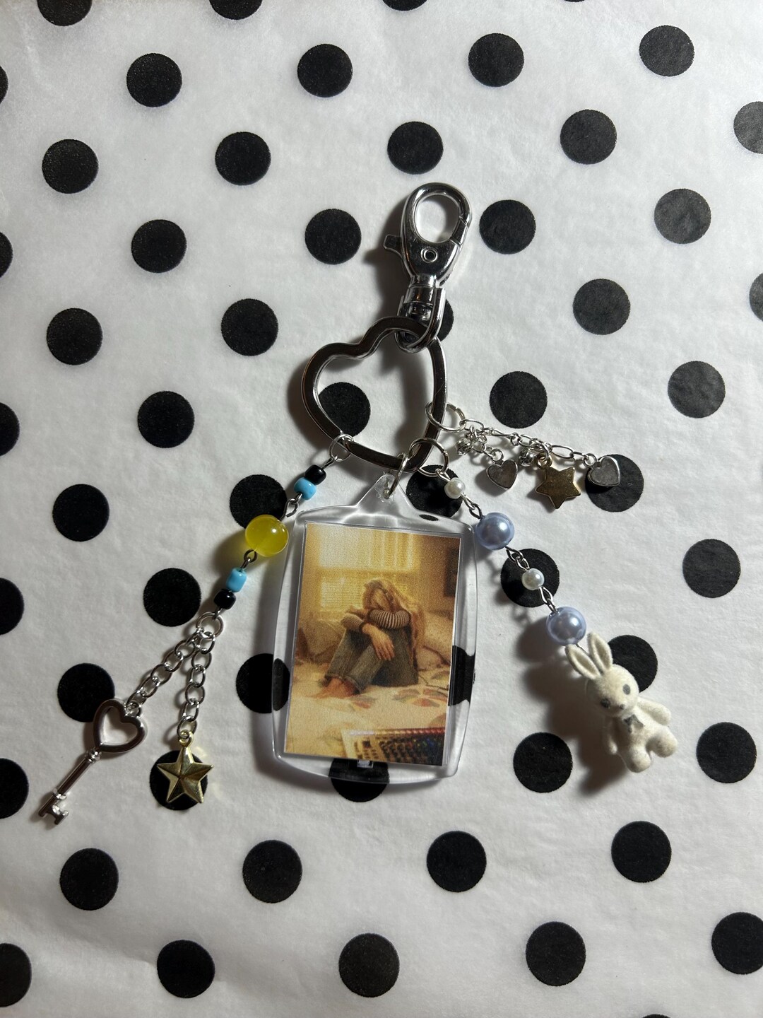 Cowgirl Clue Heart Clasp Keychain - Etsy