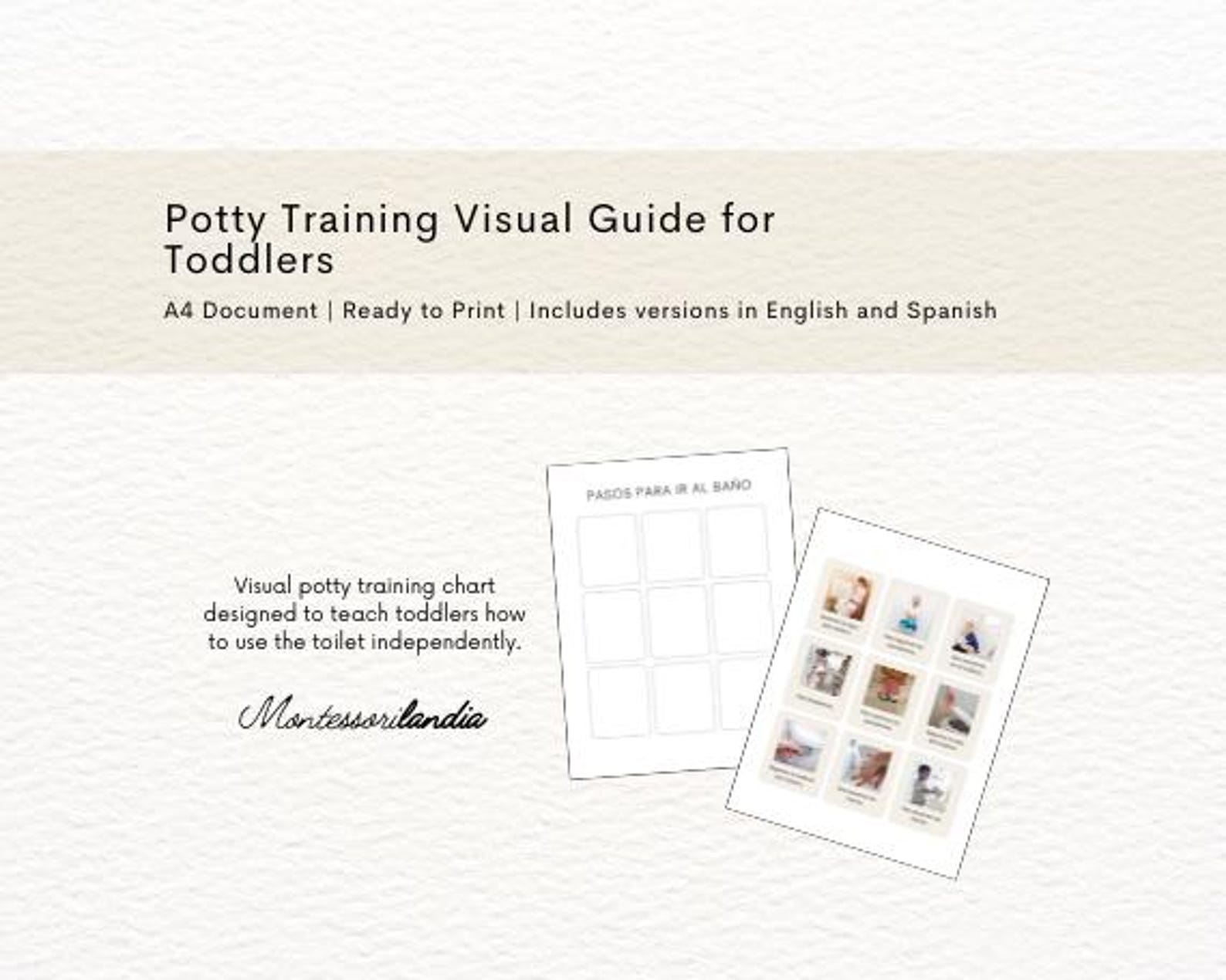 Potty Training Printable for Toddlers | Step-by-step Visual Guide ...