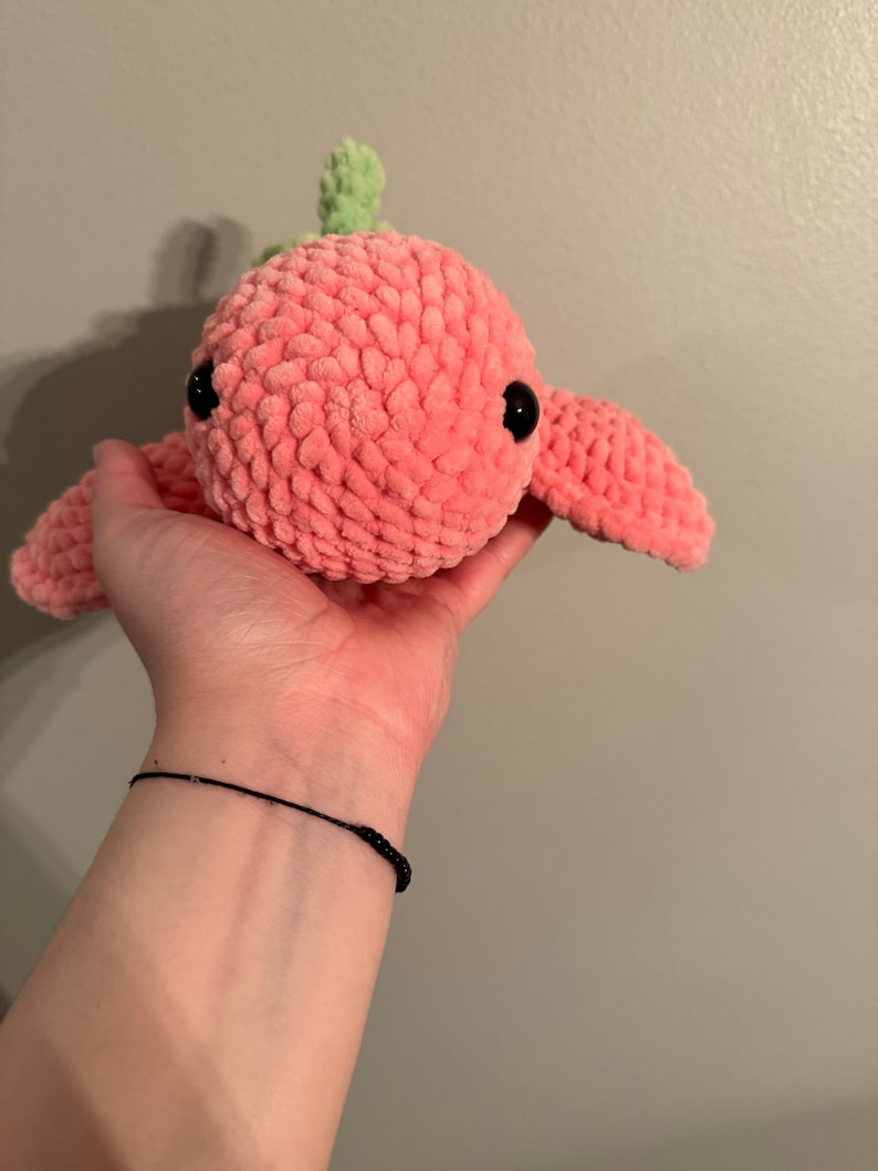 Crochet Strawberry Turtle - Etsy