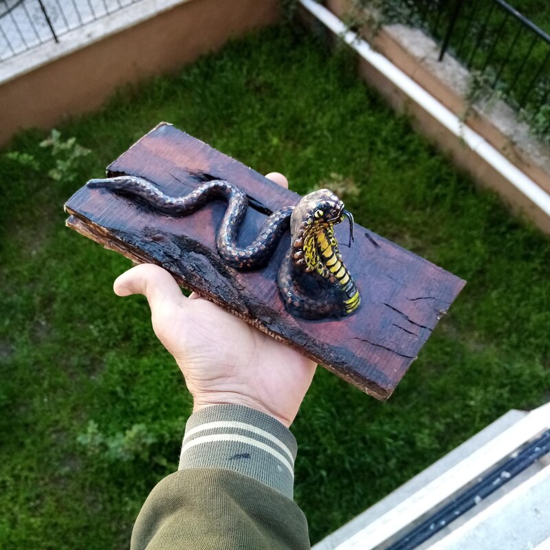 Clay Snake Sculpture - Etsy