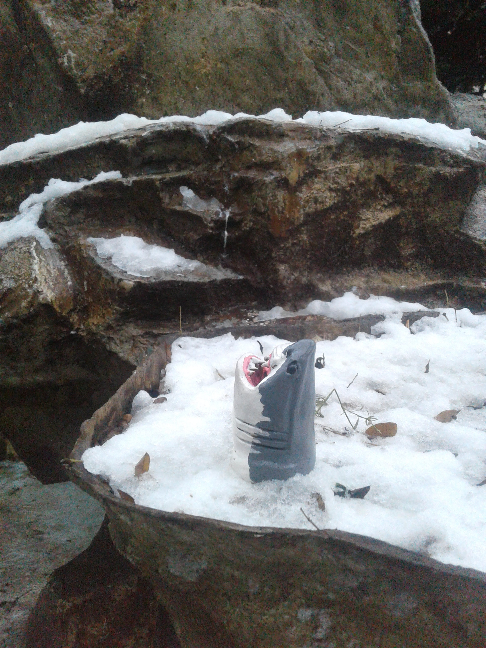 Shark Head Sculpture - Clay Predator Figurine - Sea Lover Gift - Ocean ...