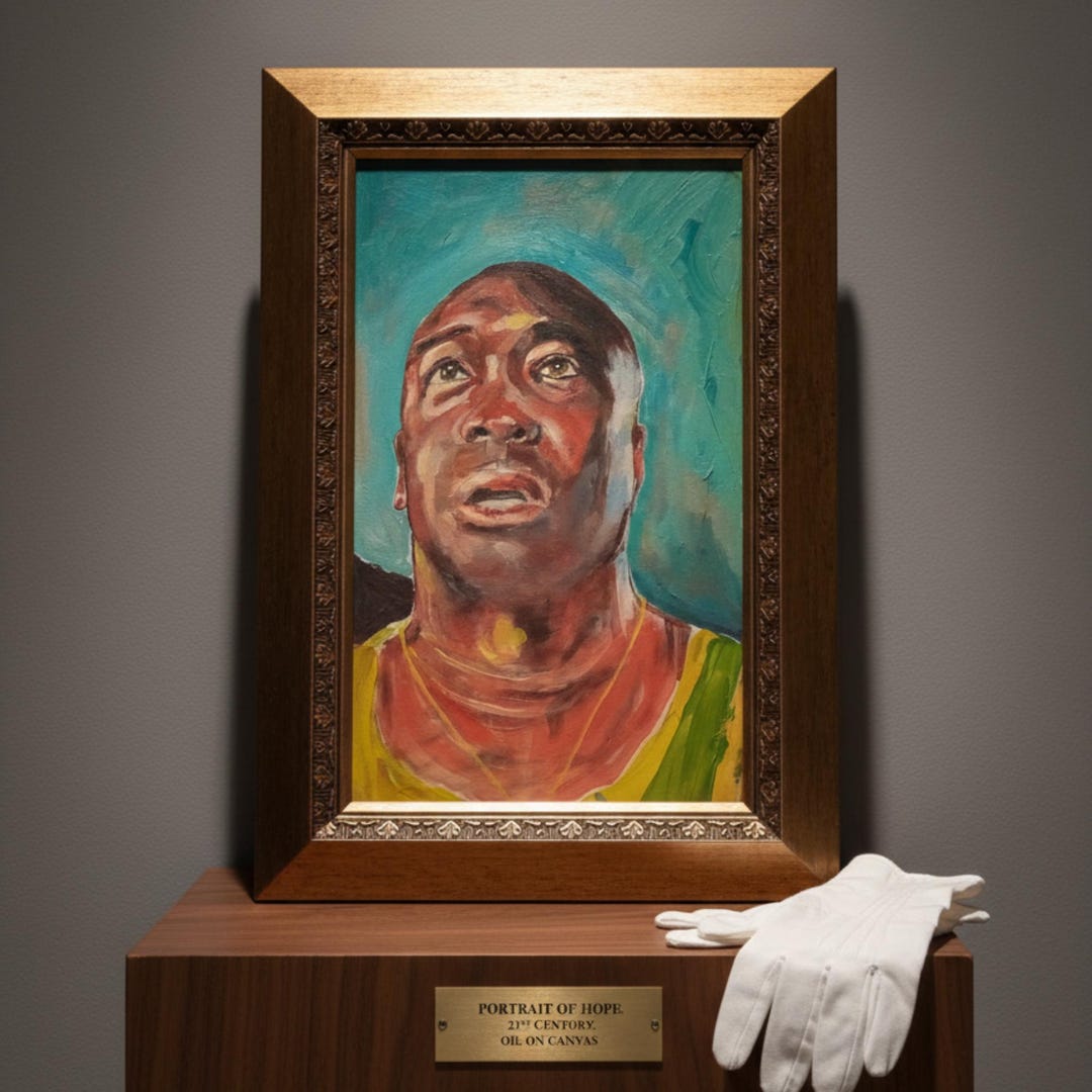 Emotional Prison Portrait Acrylic Painting on Wood – Cinematic ...
