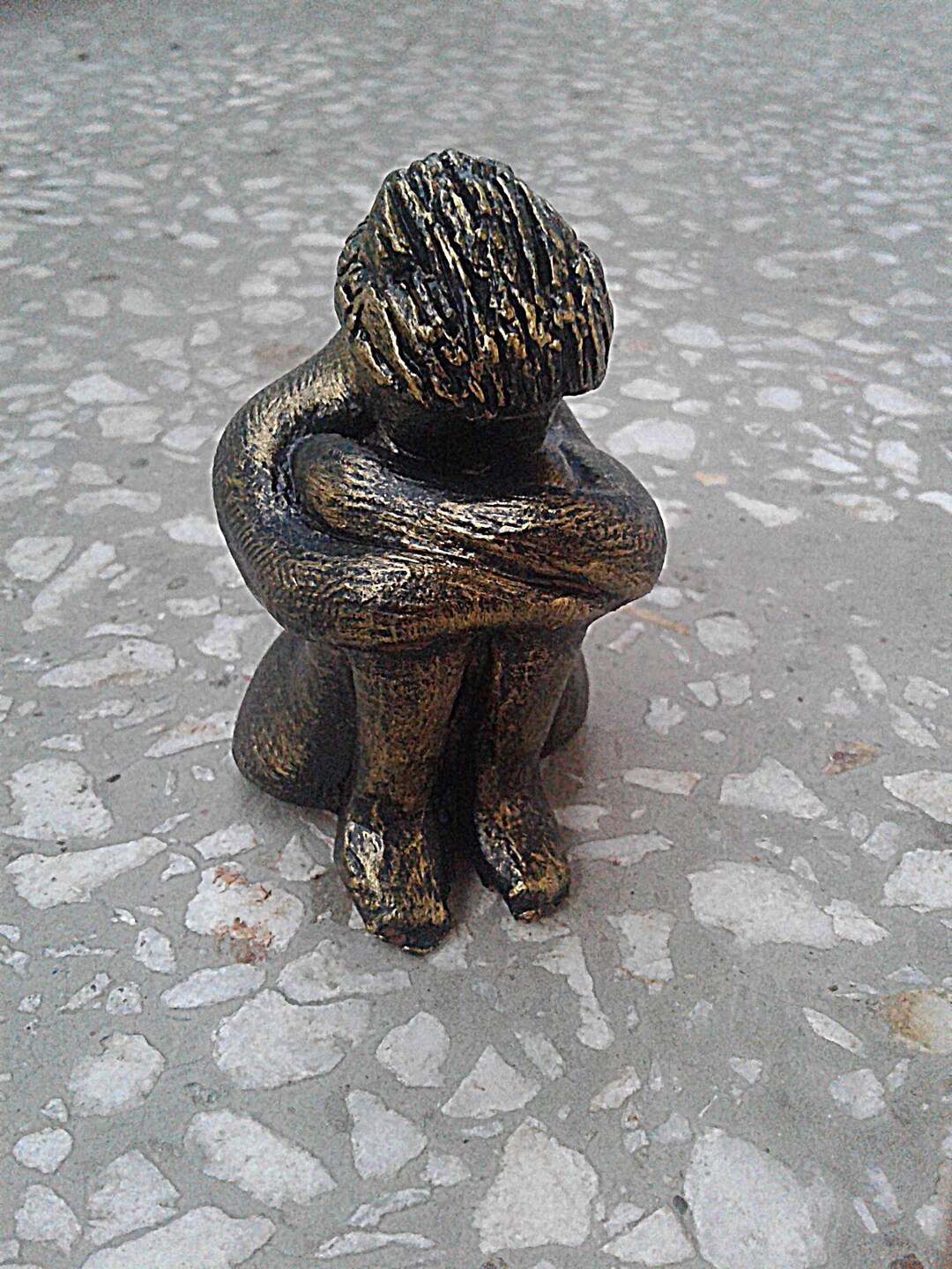 Sad Women Figurine: Clay Table Decoration Household Crafts. A Unique ...