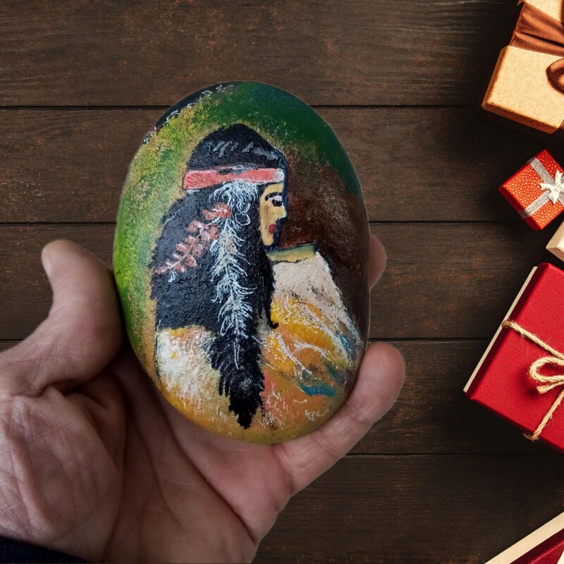 Painted Rocks Native American - Etsy