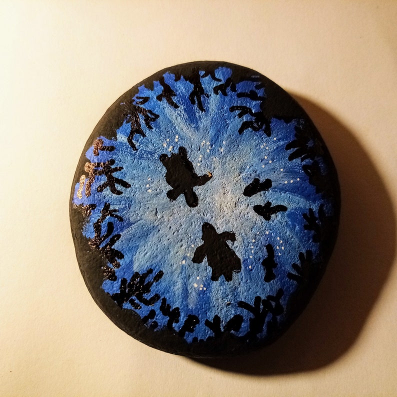 Seaturtles Swimming Overhead Free Hand Painted Rock , Turtles on Stone ...