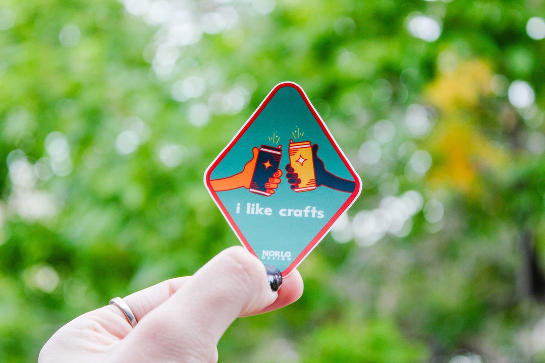 I Like Crafts Beer Vinyl Sticker - Etsy