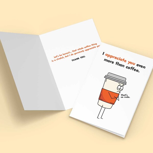 Coffee Greeting Card - Etsy