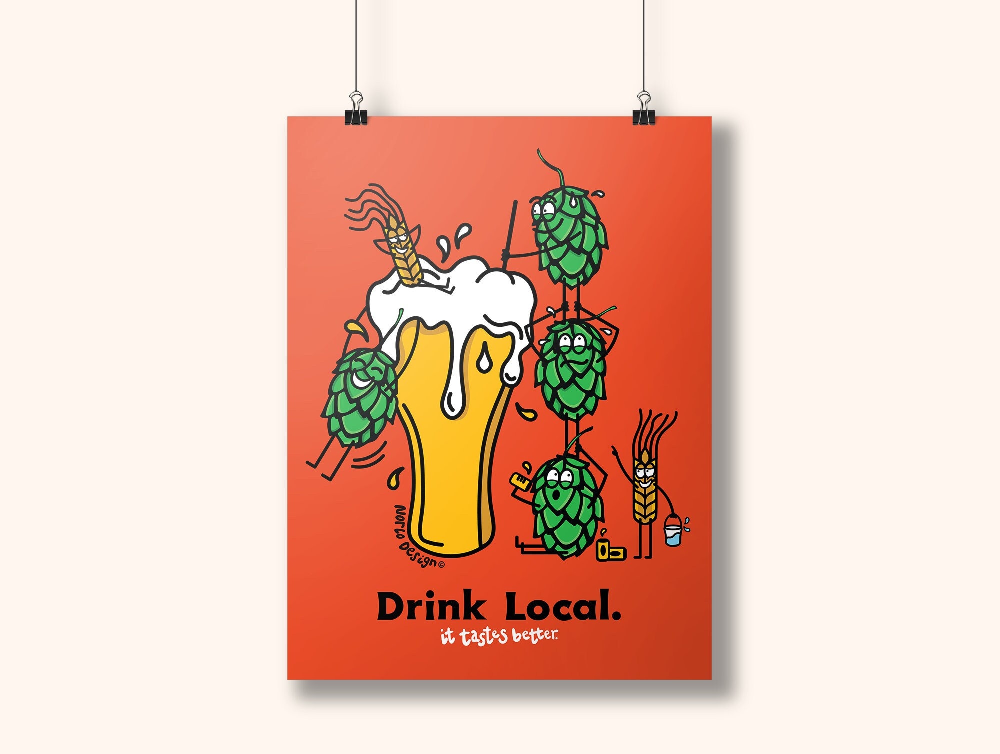 The Making of Craft Beer Art Print - Etsy