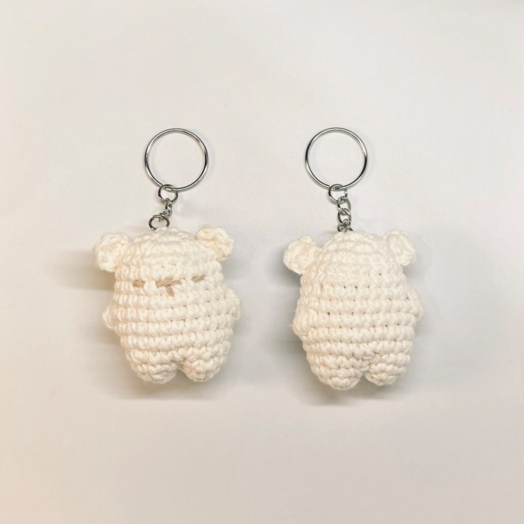 Handmade Crochet Mini Bear Keychain - Etsy