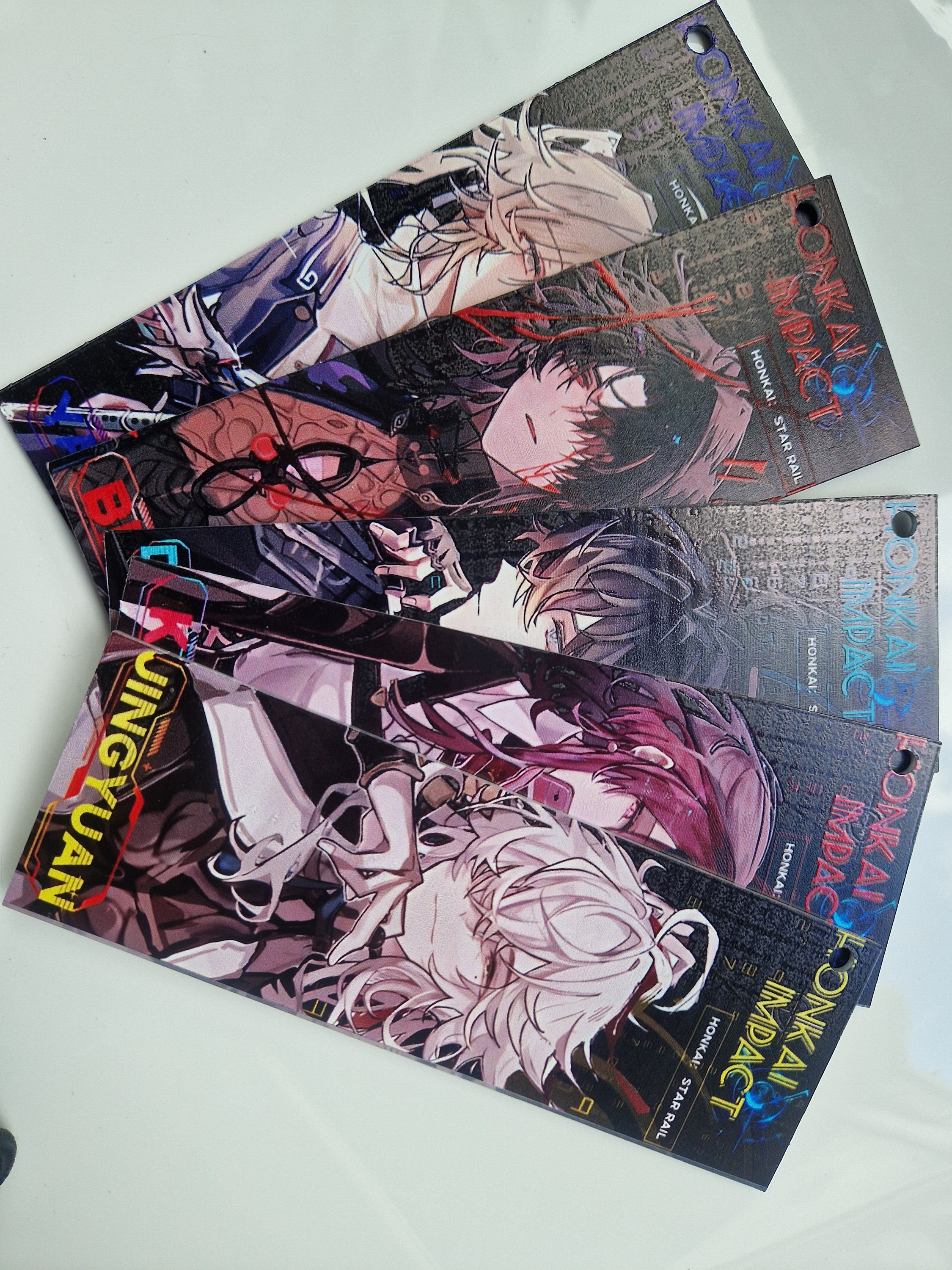 Honkai Bookback Fanmade Acrylic Paper Double Sided - Etsy