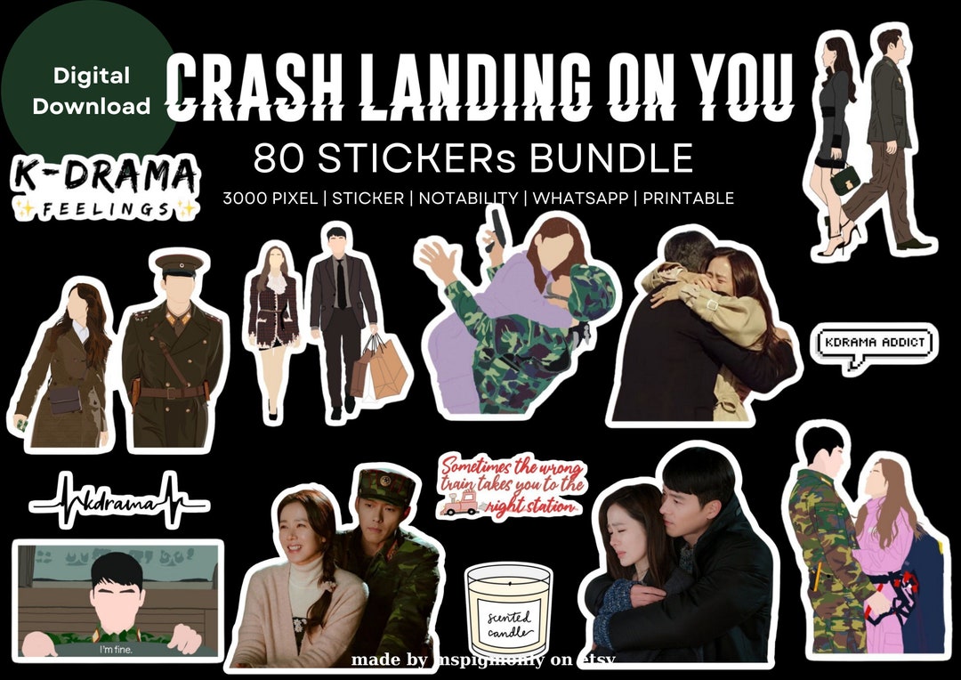 Crash Landing on You STICKER BUNDLE 80 Stickers Inspired by - Etsy