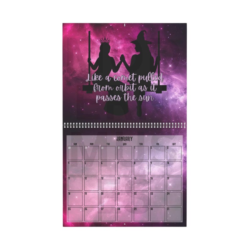 Wicked for Good 2026 Wall Calendar: Elphaba & Glinda, Movie Inspired - Etsy