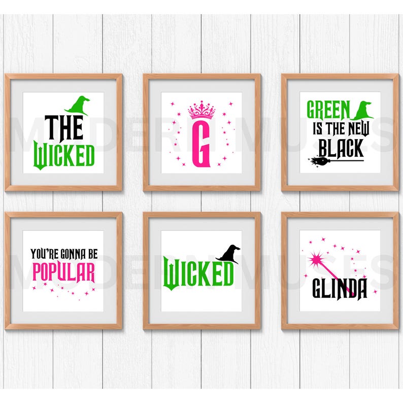 Wicked Movie PNG Bundle: Musical Inspired Digital Art (set of 25) - Etsy