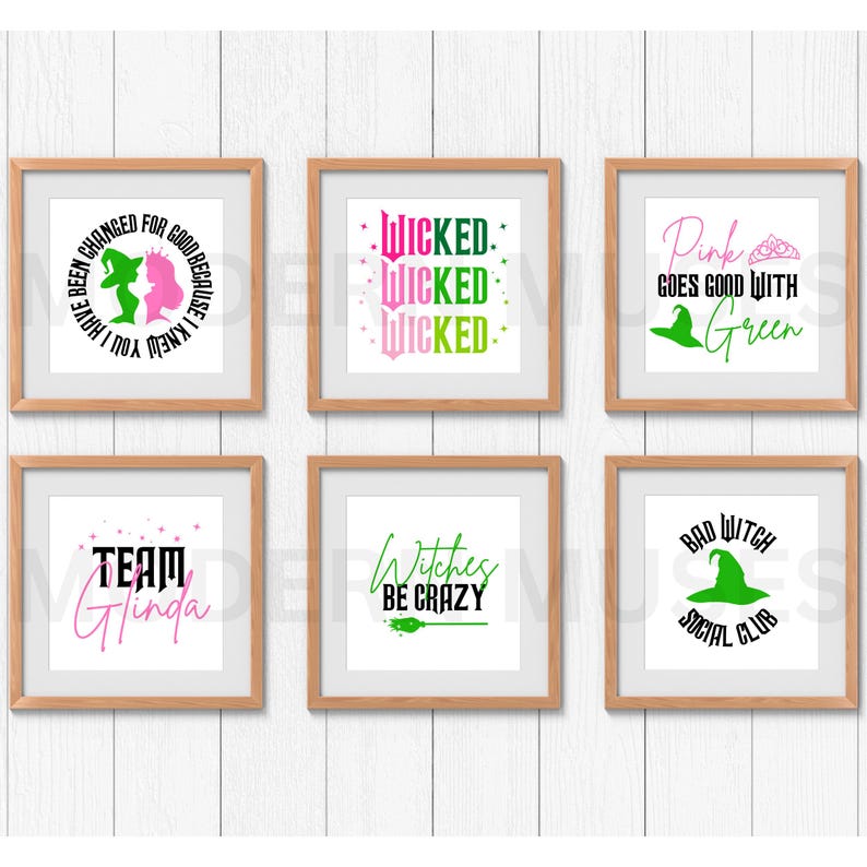 Wicked Movie PNG Bundle: Musical Inspired Digital Art (set of 25) - Etsy