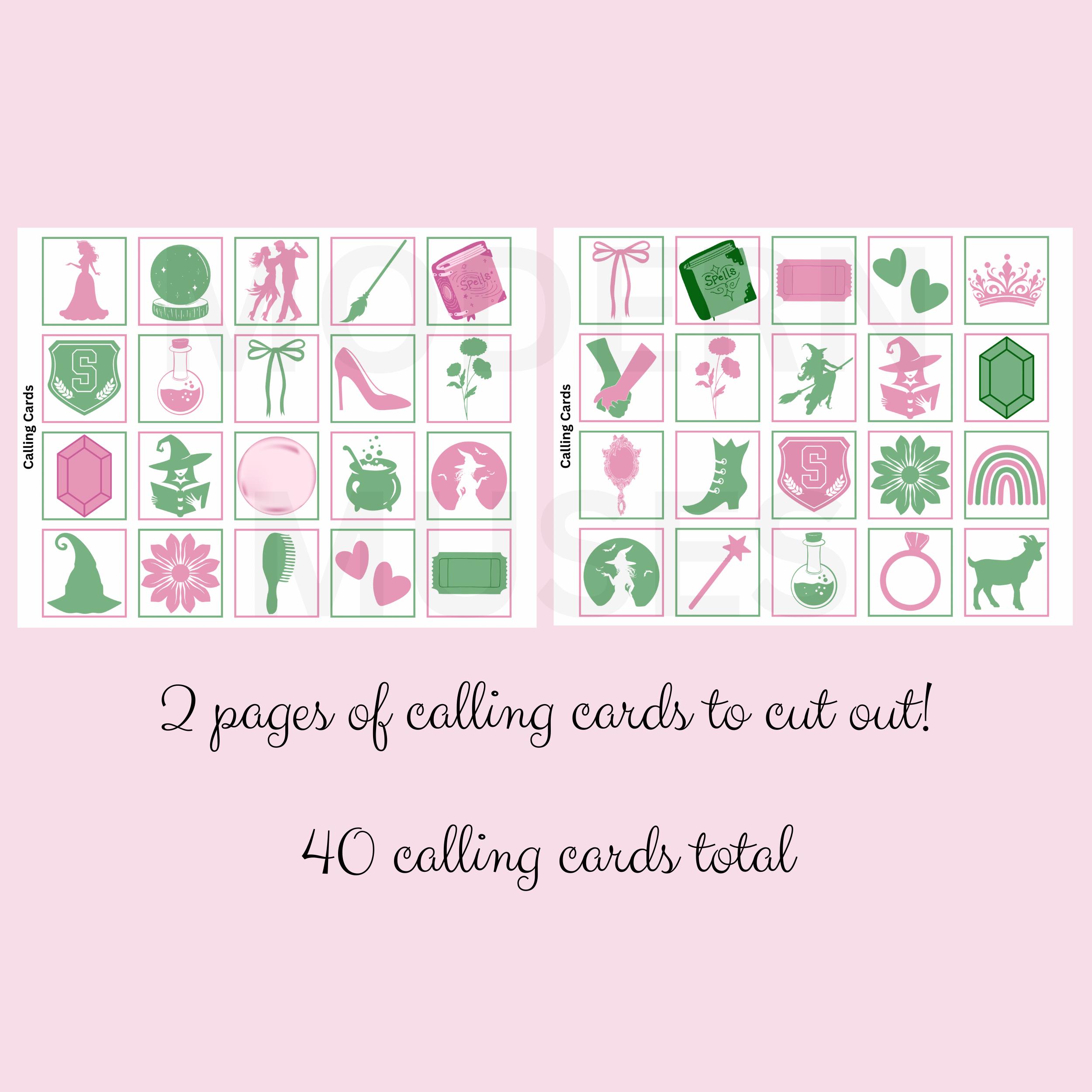 Wicked Bingo Game: Printable Party Activity (digital Download) - Etsy