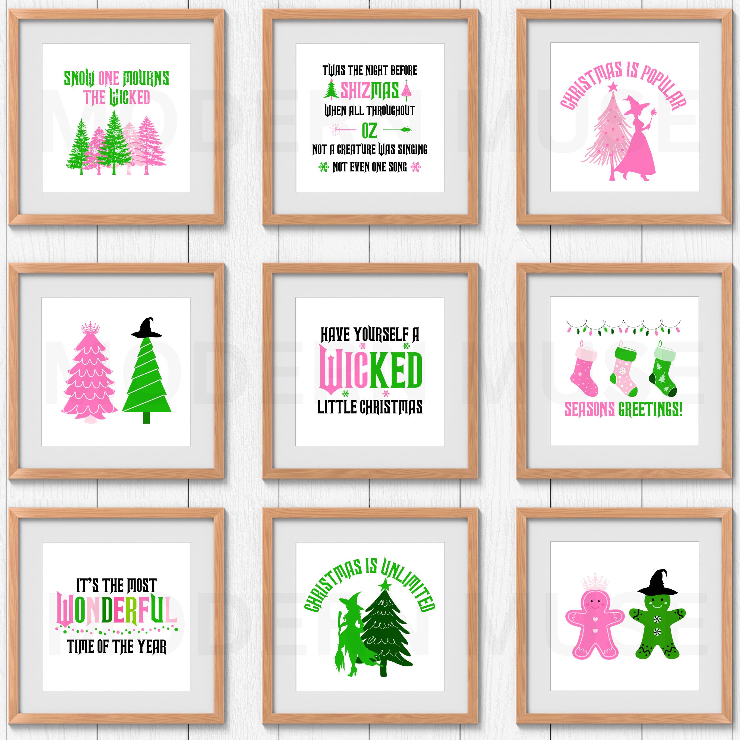Wicked Christmas PNG Bundle: for Good Elphaba Glinda (digital Download ...