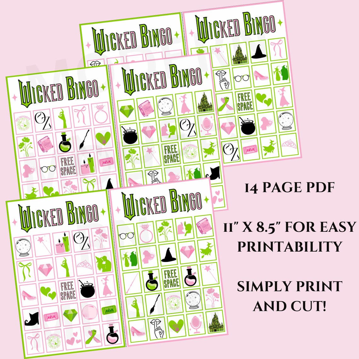 Wicked Bingo Game: Printable Party Activity (digital Download) - Etsy