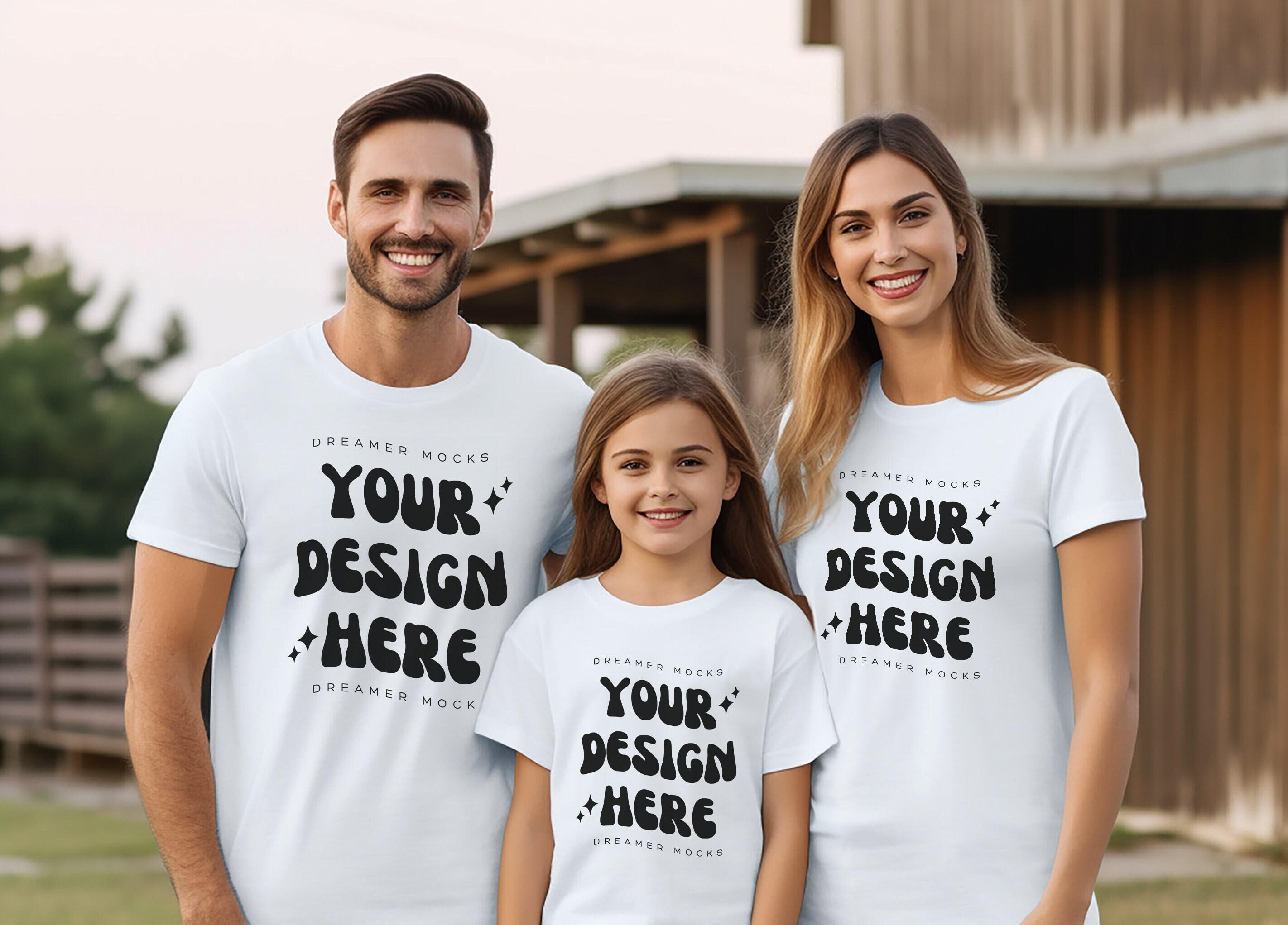 Bella & Canvas 3001 Tshirt Family Mockup Bella Canvas Shirt White Shirt ...