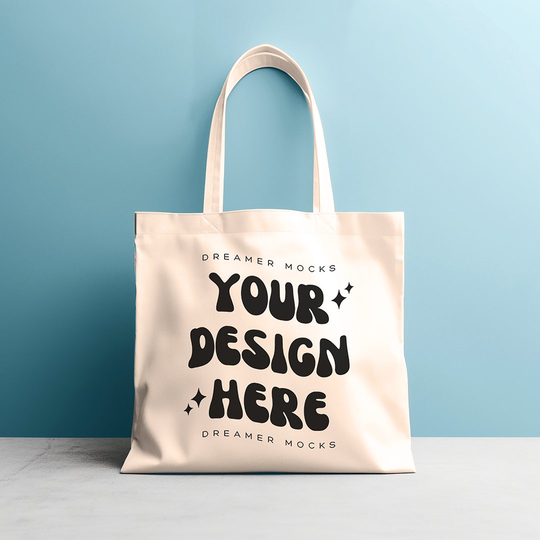 Tote Bag Mockup - Canvas Tote Bag Mockup - Cotton Canvas Bag Mockup ...
