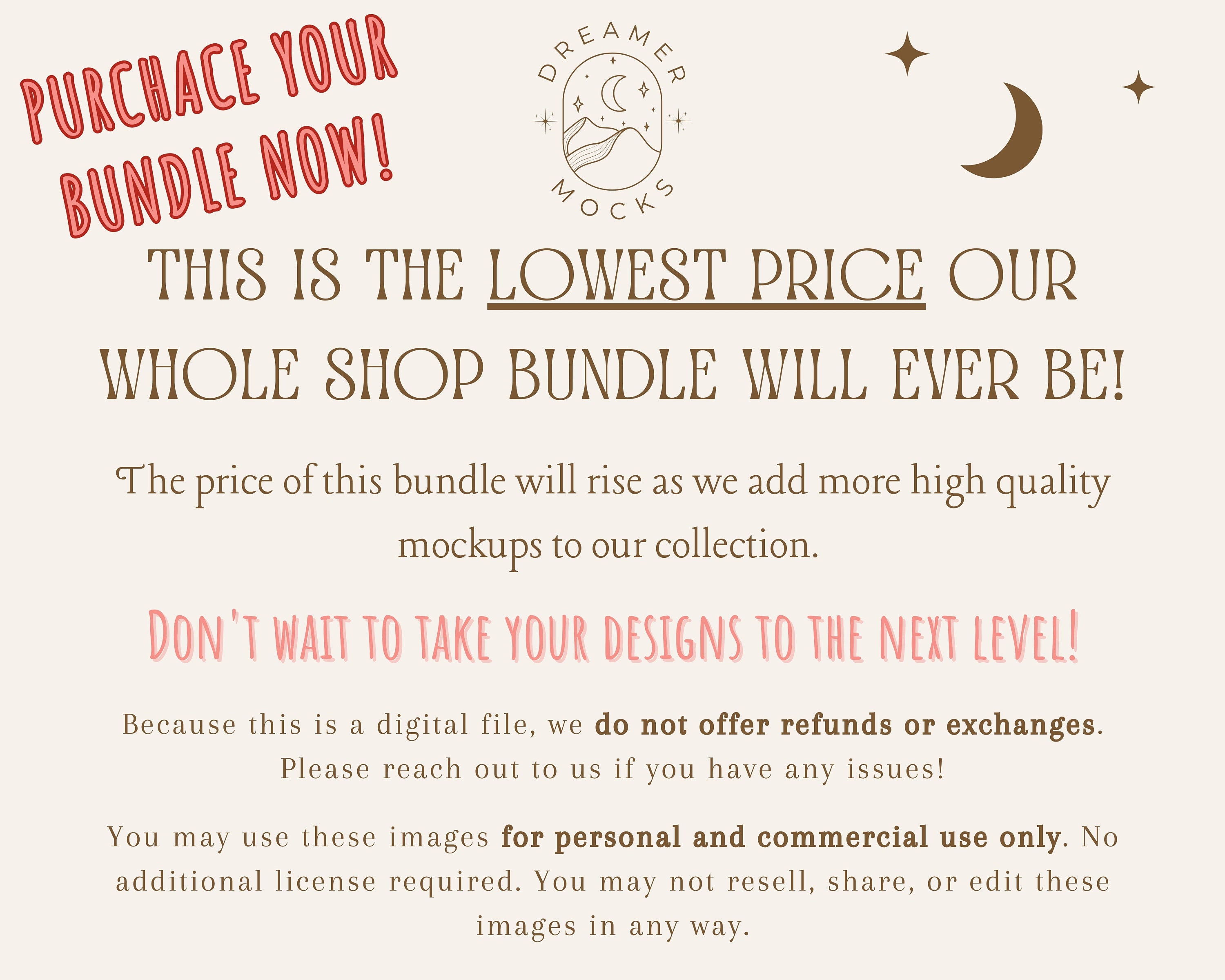 WHOLE Shop Bundle Mockup Bundle Full Lifetime Access Store - Etsy