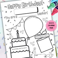 Teacher Birthday - Etsy