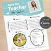 Meet the Teacher Template Groovy Retro Meet the Teacher Template ...