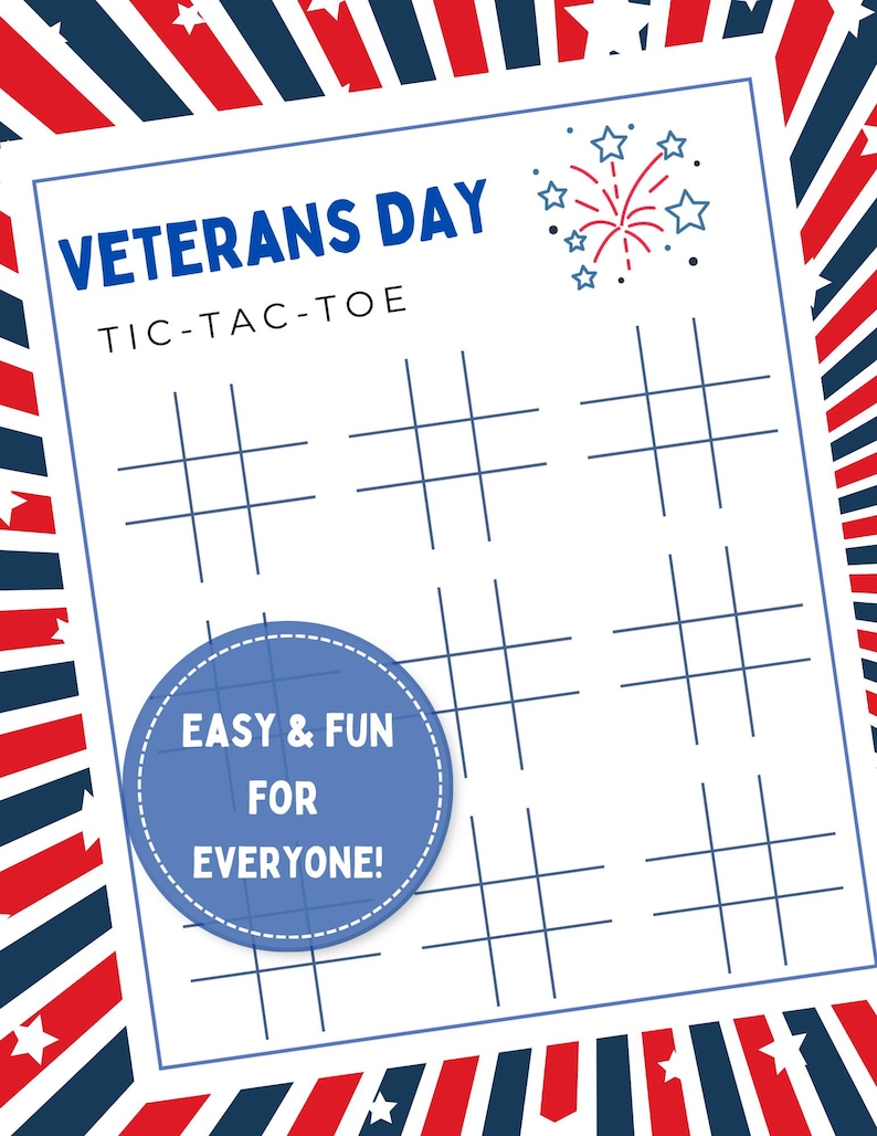Veterans Day Activities: Printable Games & Coloring Pages (digital ...