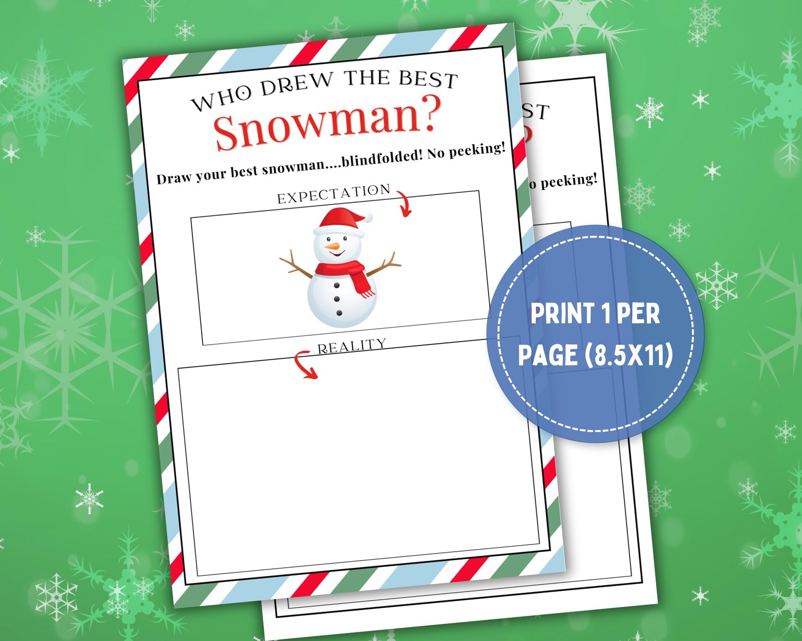 Christmas Drawing Game, Can You Draw It Christmas Game, Printable ...
