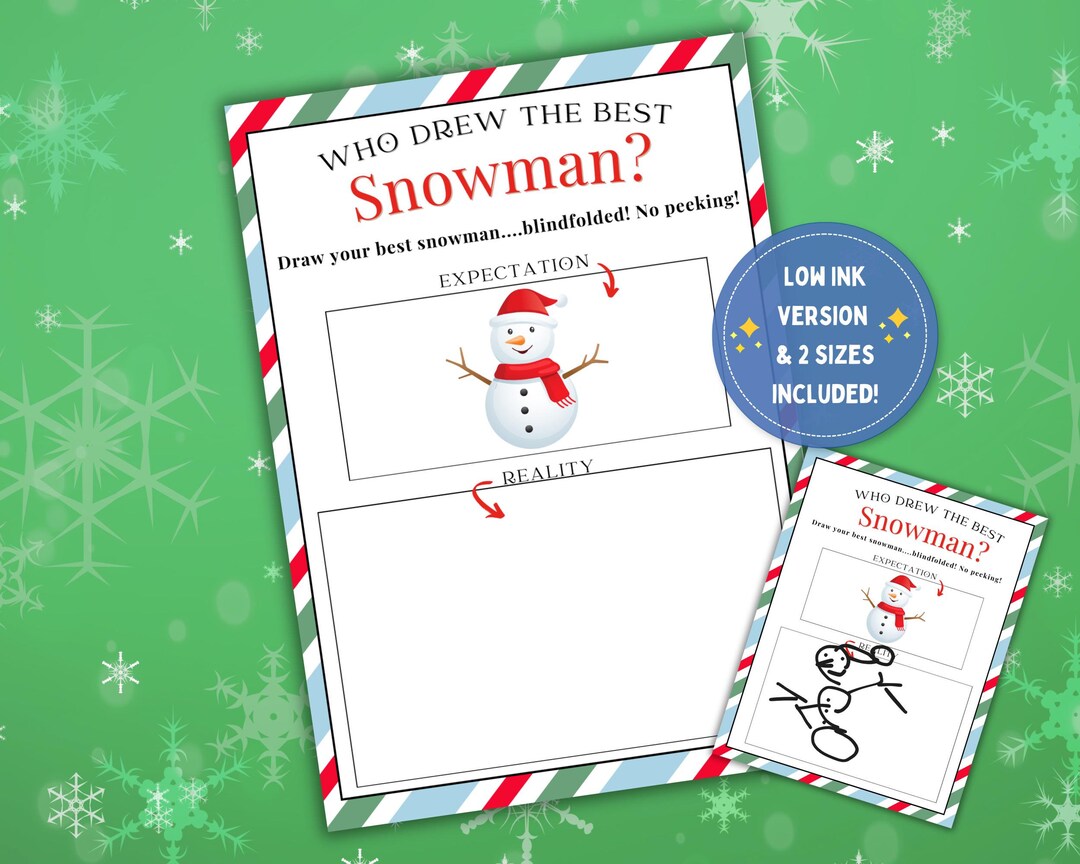 Christmas Drawing Game, Can You Draw It Christmas Game, Printable ...