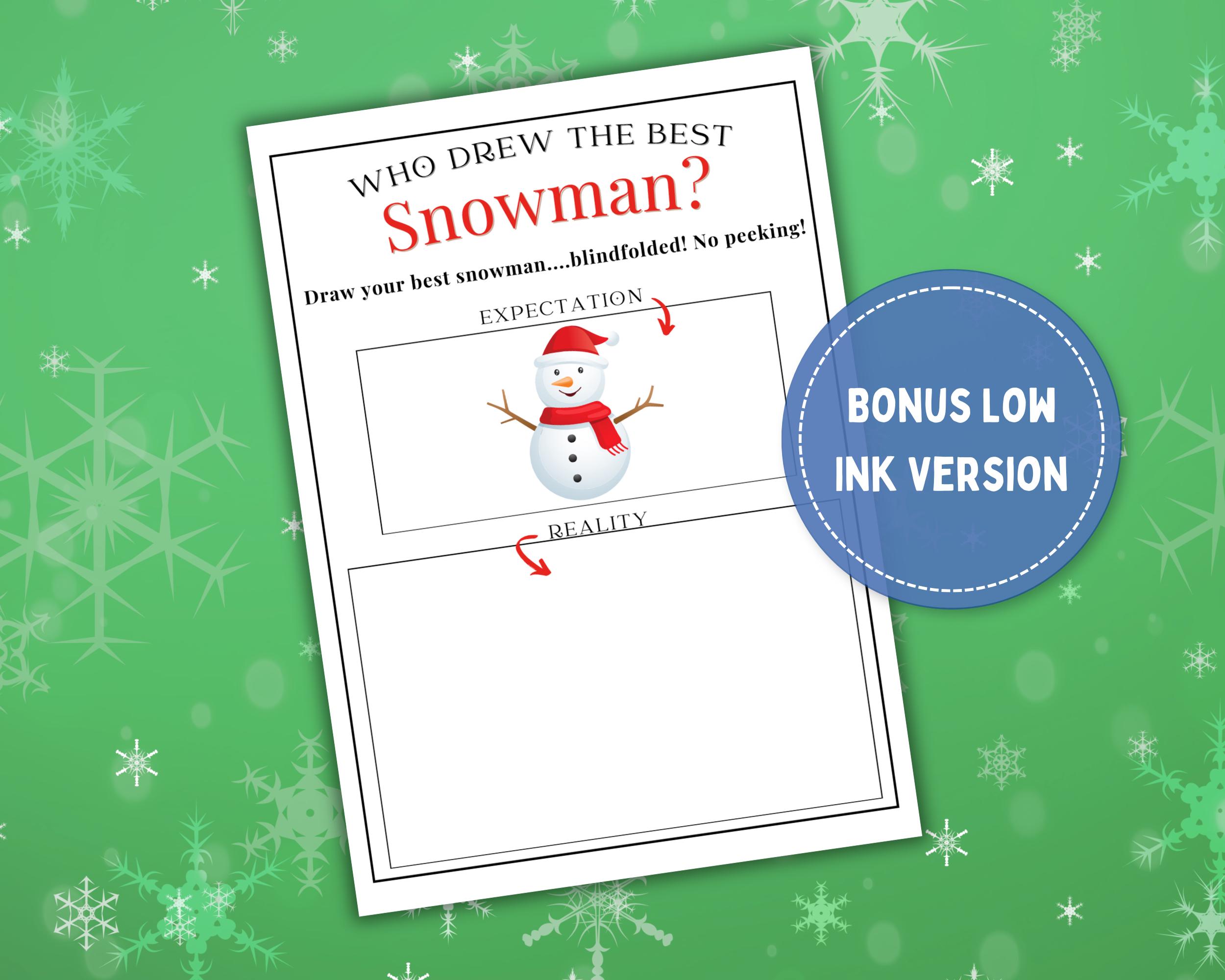 Christmas Drawing Game, Can You Draw It Christmas Game, Printable ...