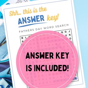Fathers Day Word Search | Printable Fathers Day Games for Kids and ...