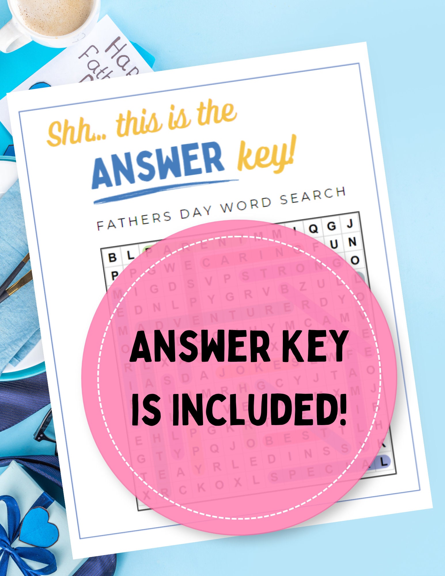 Fathers Day Word Search | Printable Fathers Day Games for Kids and ...