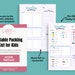 Kids Vacation Packing List: Visual Checklist, Editable Template ...
