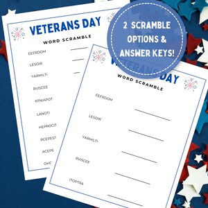 Veterans Day Games for Seniors: Memory Care Activities (digital ...