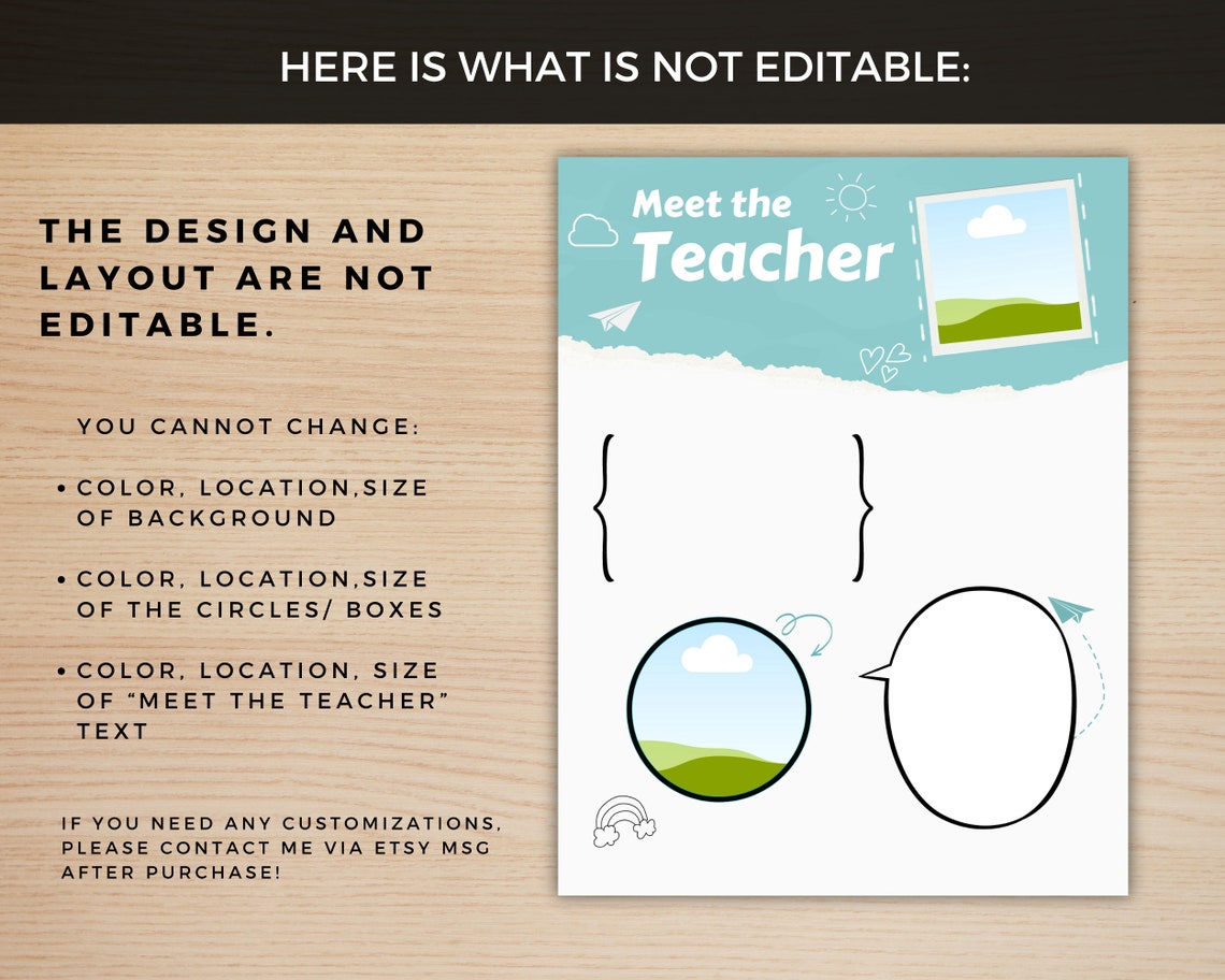 Editable Meet the Teacher Template: Daycare, Preschool Newsletter ...